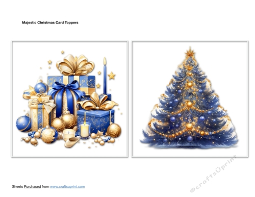 Majestic Christmas Card Toppers - CUP1262485_87117 | Craftsuprint