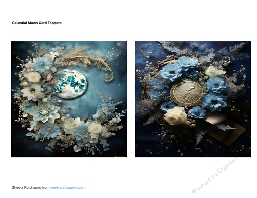 Celestial Moon Card Toppers - CUP1265683_87117 | Craftsuprint