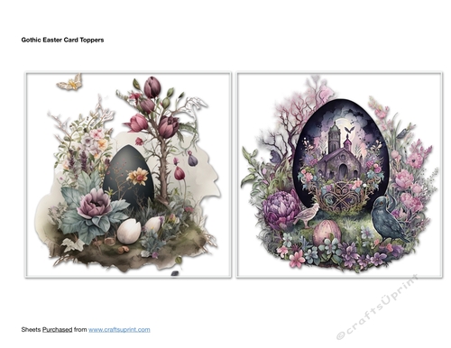 Gothic Easter Card Toppers - CUP1274611_87117 | Craftsuprint