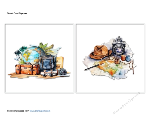 Travel Card Toppers - CUP1275615_87117 | Craftsuprint