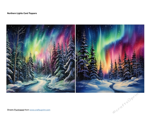Northern Lights Card Toppers - CUP1276054_87117 | Craftsuprint