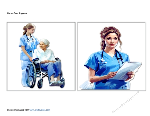 Nurse Card Toppers - CUP1276059_87117 | Craftsuprint