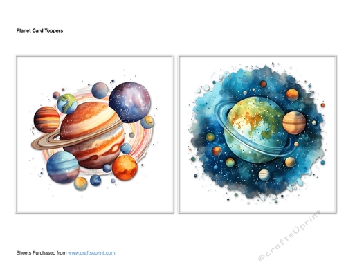 Planet Card Toppers - CUP1278656_87117 | Craftsuprint