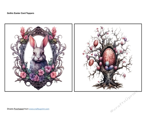 Gothic Easter Card Toppers - CUP1287930_87117 | Craftsuprint