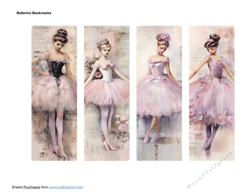 Ballerina Bookmarks - CUP1291408_87117 | Craftsuprint
