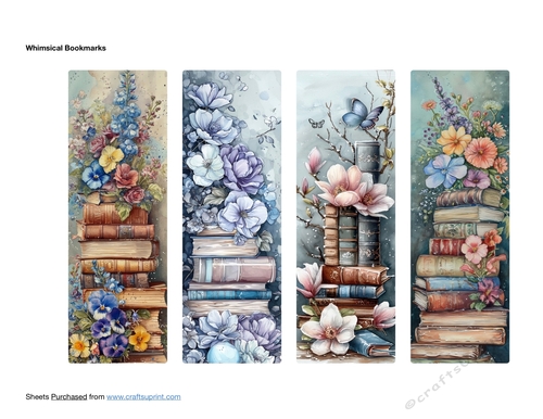 Whimsical Bookmarks Bookmarks - CUP1293565_87117 | Craftsuprint