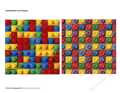 Building Brick Card Toppers - CUP1295242_87117 | Craftsuprint