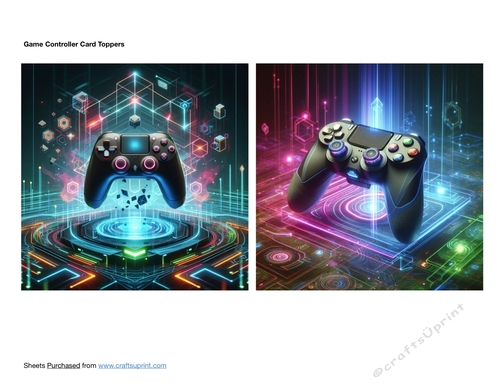 Game Controller Card Toppers - CUP1301172_87117 | Craftsuprint