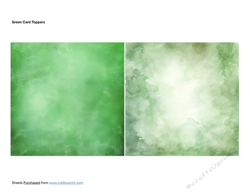 Green Card Toppers - CUP1305334_87117 | Craftsuprint