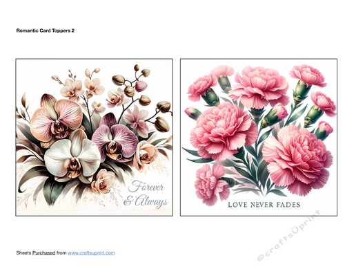 Romantic Card Toppers 2 - CUP1334082_87117 | Craftsuprint