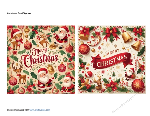 Christmas Card Toppers - CUP1340649_87117 | Craftsuprint