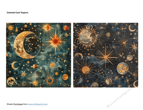 Celestial Card Toppers - CUP1343518_87117 | Craftsuprint