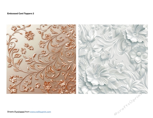 Embossed Card Toppers 2 - CUP1343521_87117 | Craftsuprint