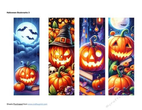 Halloween Bookmarks 3 - CUP1343935_87117 | Craftsuprint