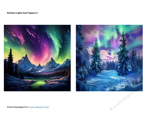 Northern Lights Card Toppers 3 - CUP1344201_87117 | Craftsuprint