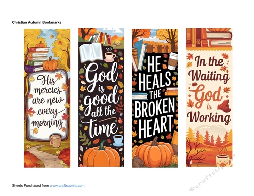 Christian Autumn Bookmarks - CUP1344715_87117 | Craftsuprint