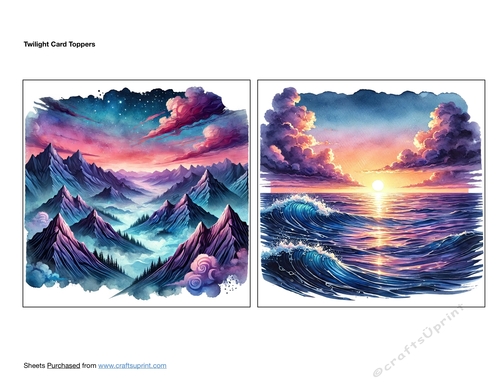 Twilight Card Toppers - CUP1347738_87117 | Craftsuprint