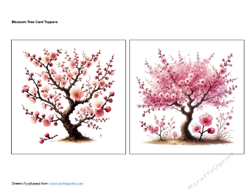 Blossom Tree Card Toppers - CUP1357788_87117 | Craftsuprint