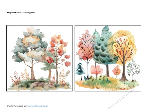 Magical Forest Card Toppers - CUP1358629_87117 | Craftsuprint