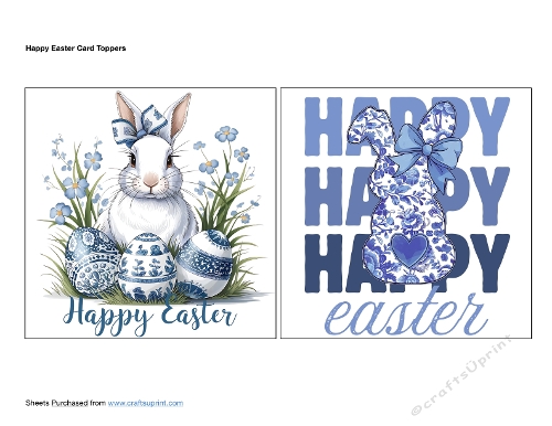 Happy Easter Card Toppers - CUP1363081_87117 | Craftsuprint