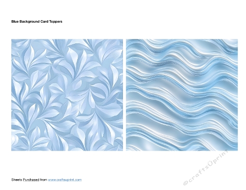 Blue Background Card Toppers - CUP1372286_87117 | Craftsuprint