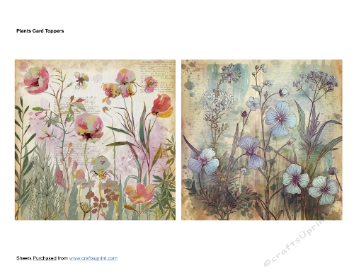 Plants Card Toppers - CUP1372798_87117 | Craftsuprint