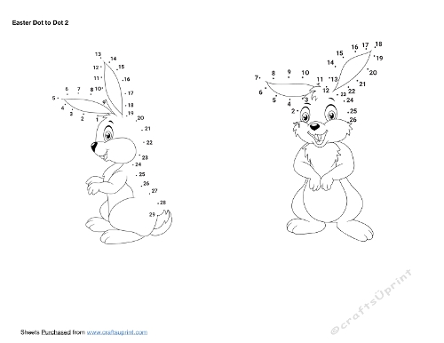 Easter Dot-To-Dot - CUP1373264_87117 | Craftsuprint