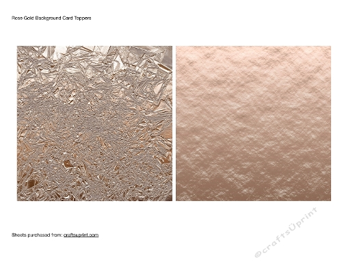 Rose Gold Background Card Toppers - CUP1378109_87117 | Craftsuprint