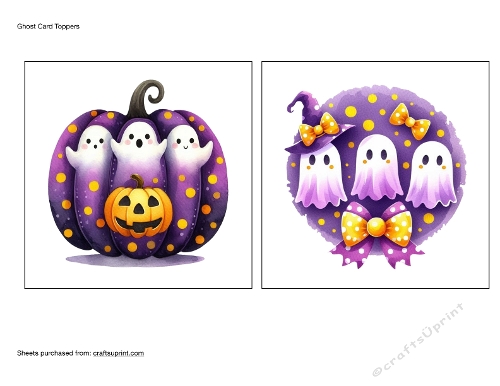 Ghost Card Toppers - CUP1380947_87117 | Craftsuprint