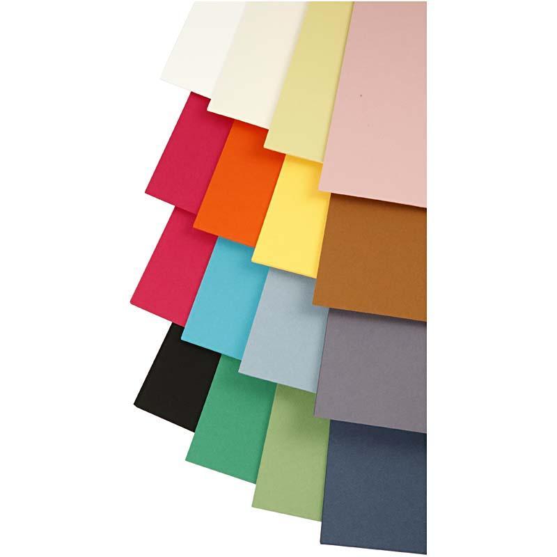 French Carton - Assortment, A4 21x30 cm, Asstd Colors, 16 Asstd Sheets ...