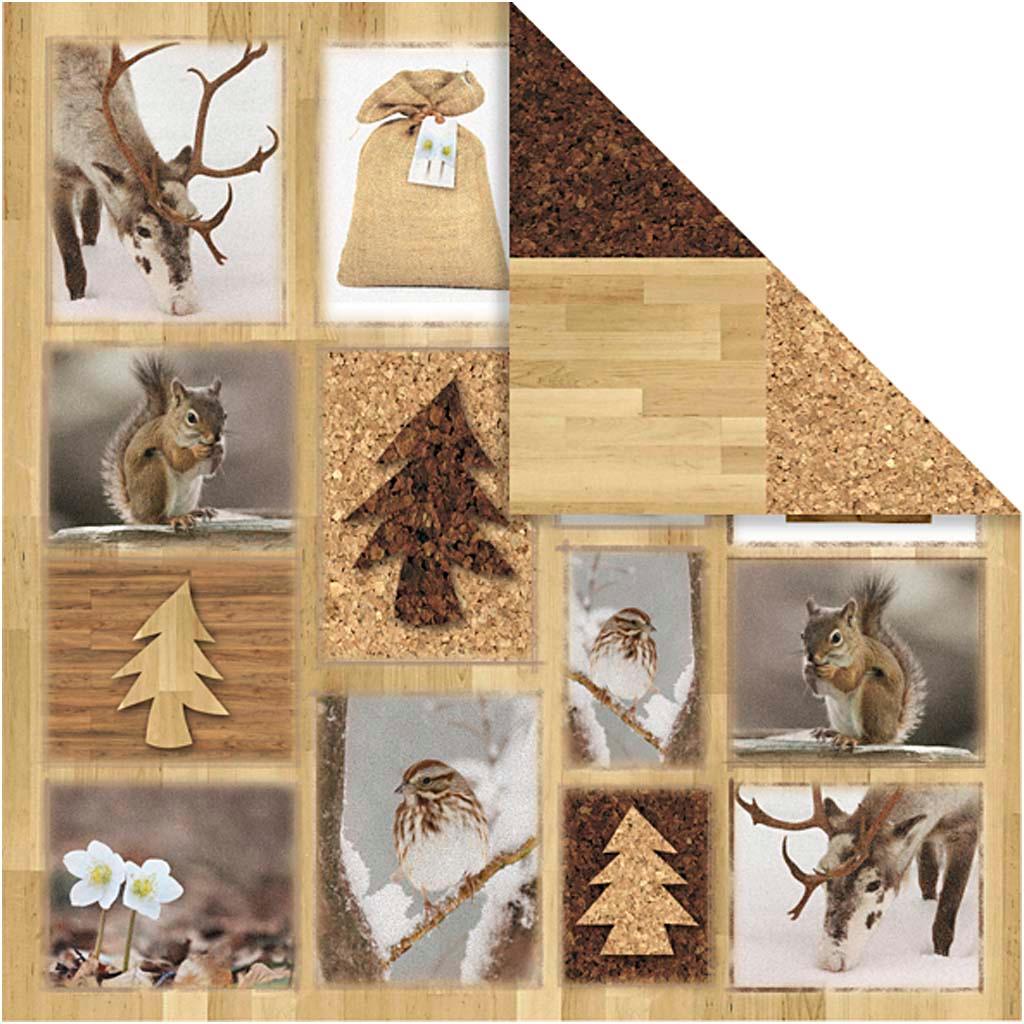 Design Paper, 30,5x30,5 cm, Oslo Nature, 5 Sheet - CC25666 | Craftsuprint