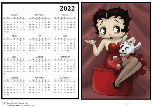 2022 Calendar Betty - CUP1133033_4063 | Craftsuprint