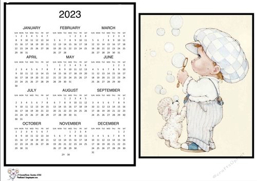 2023 Blowin Bubbles calendar - CUP1180543_4063 | Craftsuprint