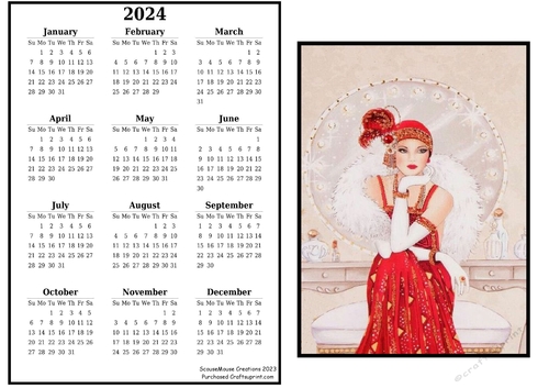 2024 calendar Waiting - CUP1263810_4063 | Craftsuprint