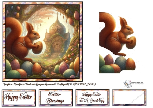 Easter Squirrel 4 - CUP1299354_4063 | Craftsuprint