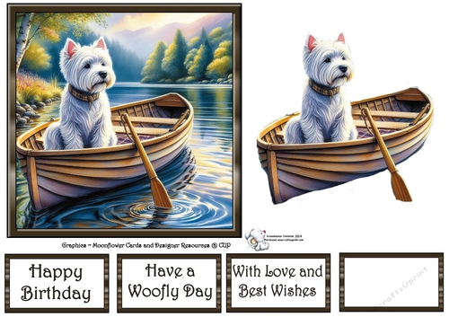 Row Boat Dogs (2) 2 - CUP1322288_4063 | Craftsuprint