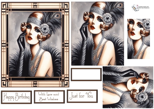Flapper in frame - CUP1361436_4063 | Craftsuprint