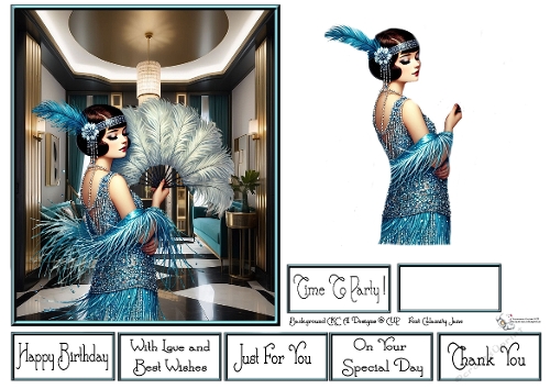 Art Deco Lady 11 - CUP1362402_4063 | Craftsuprint