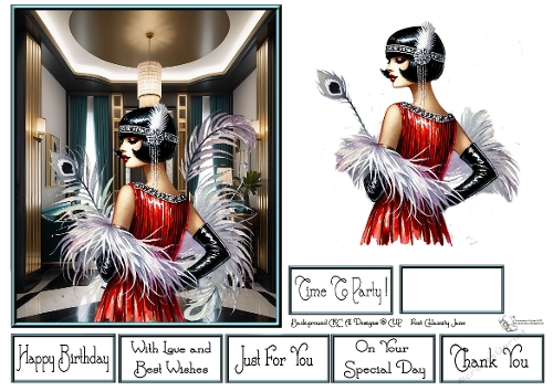 Art Deco Lady 15 - CUP1370832_4063 | Craftsuprint