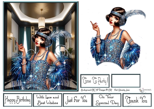 Art Deco Lady 17 - CUP1370834_4063 | Craftsuprint