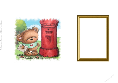 Teddy Post insert - CUP764719_4063 | Craftsuprint