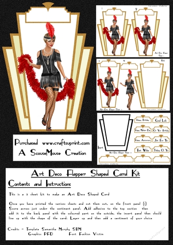 Art Deco Flapper Mini Kit - CUP806097_4063 | Craftsuprint