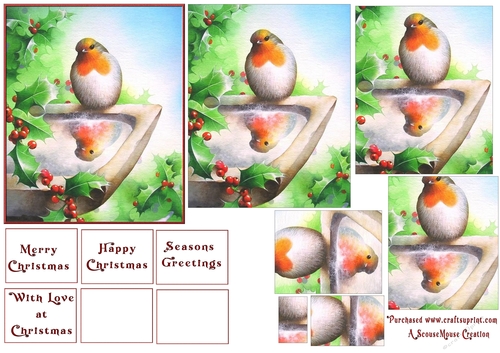 Robin Reflection Pyramid - CUP818038_4063 | Craftsuprint
