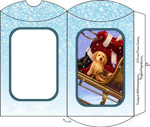 A Ride with Santa 1 Pillow Box - CUP828662_4063 | Craftsuprint