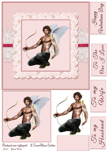 Valentine Hunky Cupid - CUP856336_4063 | Craftsuprint