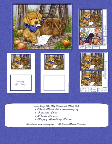 The Dog Ate My Homework Mini Kit - CUP879764_4063 | Craftsuprint