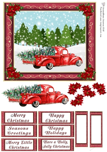 The Little Red Christmas Truck Quick Card - CUP931306_4063 | Craftsuprint