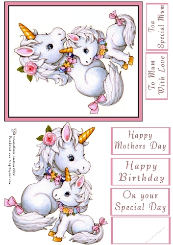 Mothers Day Unicorns 1 Mum - CUP958842_4063 | Craftsuprint