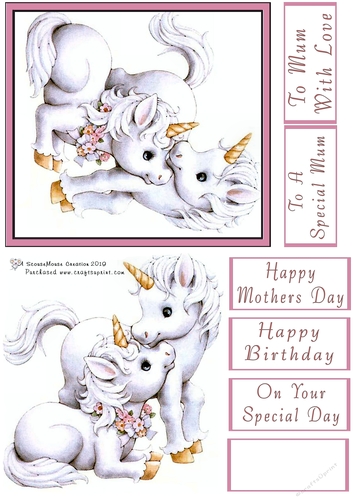 Mothers Day Unicorns 2 Mum - CUP958844_4063 | Craftsuprint