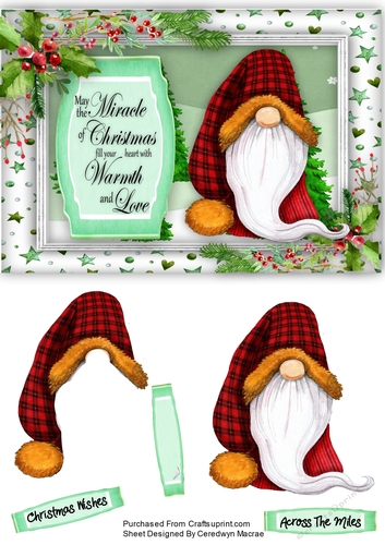 Lumberjack Gnome with Verse 3 - CUP1010335_1398 | Craftsuprint
